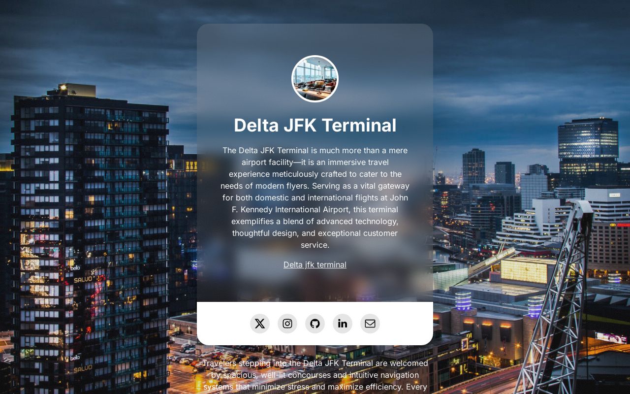 Delta JFK Terminal Experience